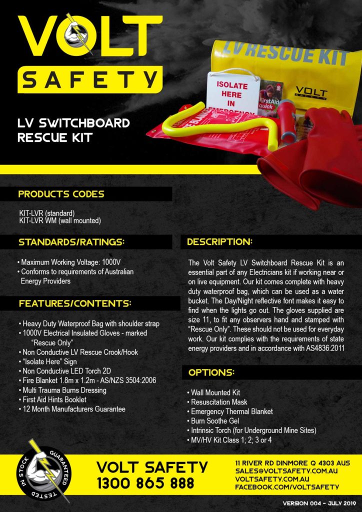 Volt Low Voltage Switchboard Rescue Kit - Volt Safety