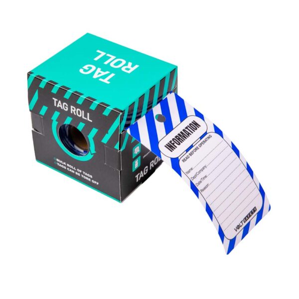 Equipment Information Lockout Tag Roll - Volt Safety
