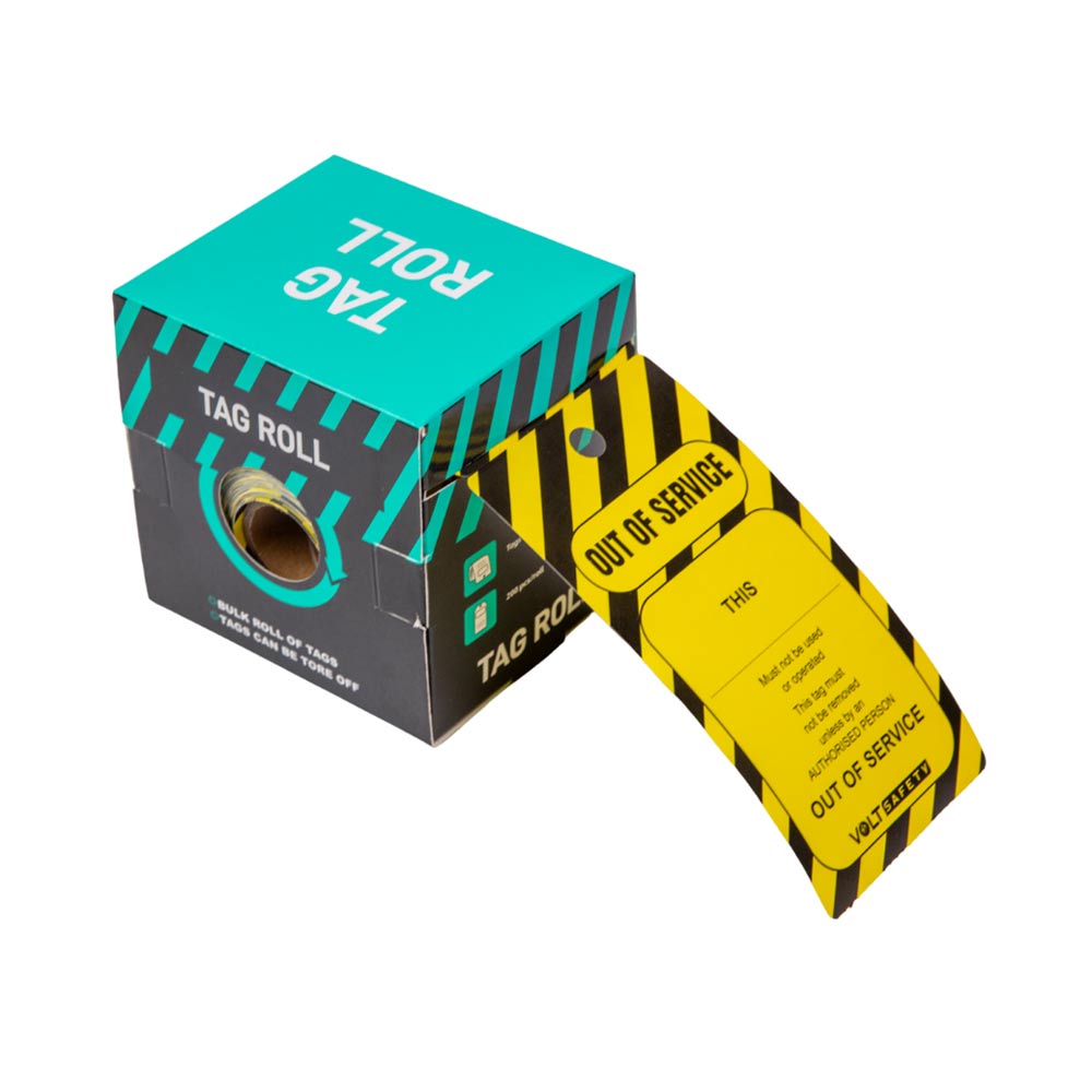 Out of Service Lockout Tag Roll - Volt Safety