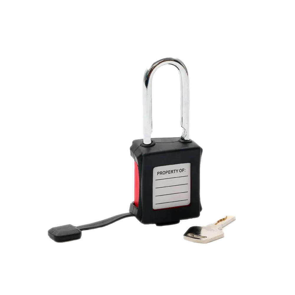 Padlock Steel Shank With Dust-Proof Cover 38mm - Volt Safety